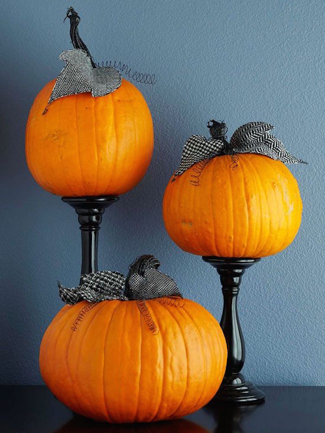 15 idées pour offrir à vos citrouilles d'Halloween une décoration à la ...