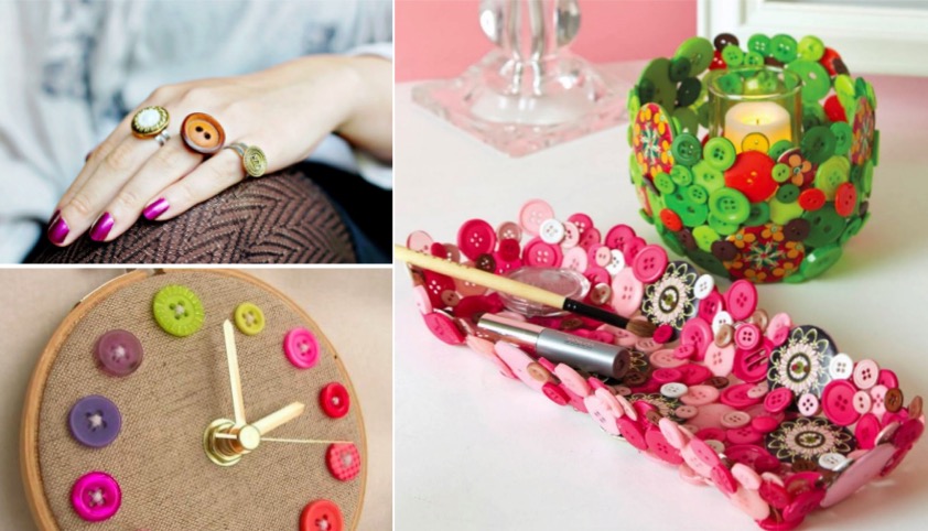 14 idées déco à partir de boutons colorés