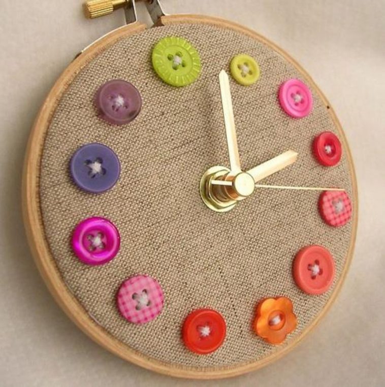 14 idées déco à partir de boutons colorés
